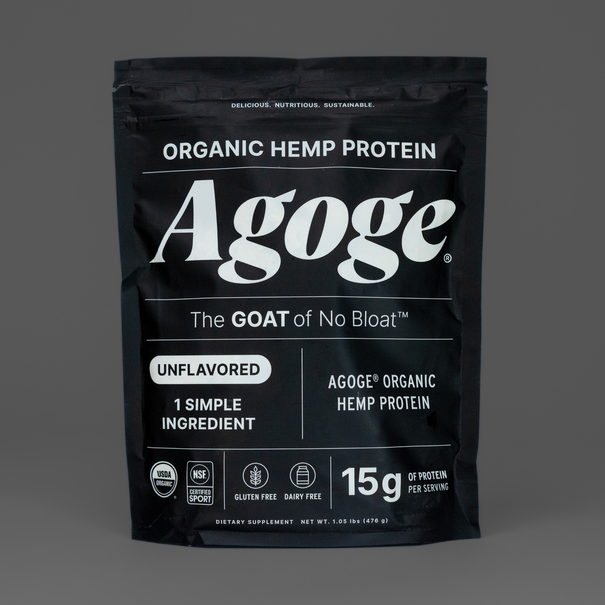 Agoge Organic Hemp Protein - Unflavored